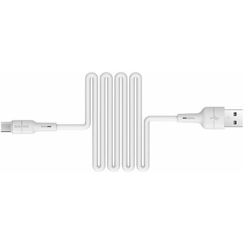 Кабель USB 2.4A (microUSB) 1м BOROFONE BX30 Белый