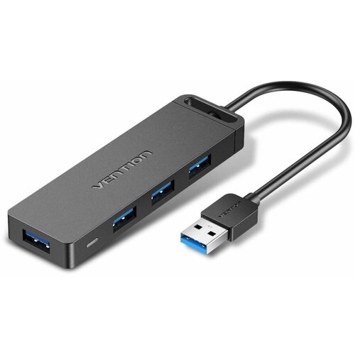 Концентратор Vention OTG USB 3.0 на 4 порта Черный - 1м. CHLBF