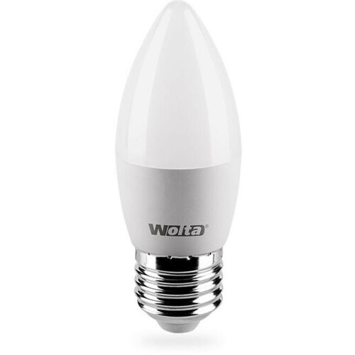 Светодиодная LED лампа свеча Wolta C37 E27 7,5W(625Lm) 4000K 4K 4K 100X37 25SC7.5E27