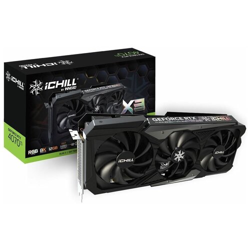 Видеокарта INNO3D RTX4070Ti ICHILL X3 12GB GDDR6X 192-bit DPx3 HDMI / VA48H / GA1048861