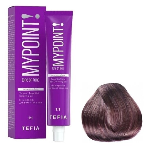 Tefia Mypoint гель-краска для волос Tone On Tone, 7.61 блондин махагоново-пепельный, 60 мл