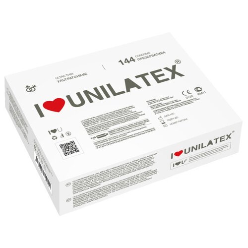 27517 Unilatex Ultra Thin. Презервативы ультратонкие. Упаковка по 144 шт.