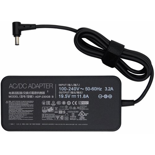 Блок питания (сетевой адаптер) для ноутбуков Asus 19.5V 11.8A 230W 6.0x3.7 мм черный slim, без сетевого кабеля