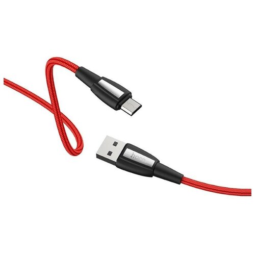 Кабель Hoco X39 USB-Micro (3А) 1м, красный
