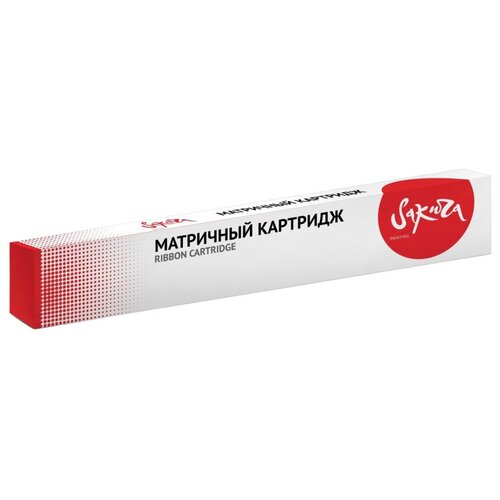 Комплект 5 штук, Картридж матричный SAKURA C13S015637BA чер. для EPSON LX350/LQ350