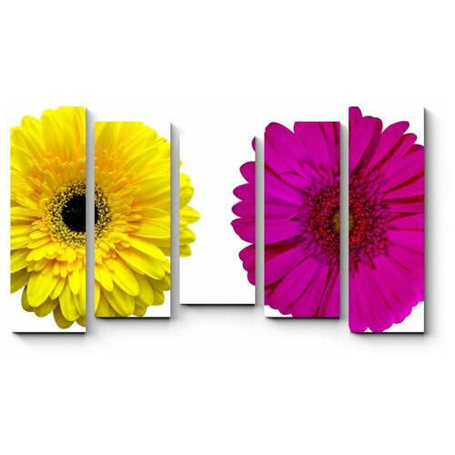 Модульная картина Насыщенность цветочных красок180x108