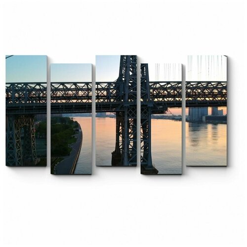 Модульная картина Одинокий мост120x69