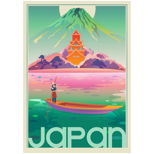 Постер / Плакат / Картина Япония 40х50 см в раме