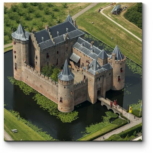 Модульная картина Средневековый замок Мейдерслот в Нидерландах20x20