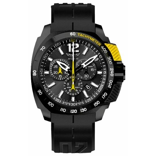 Наручные часы Aviator P.2.15.5.088.6, черный, желтый