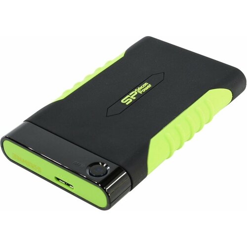 Внешний жесткий диск Silicon Power USB 3.0 2Tb SP020TBPHDA15S3K A15 Armor 2.5 черный/зеленый