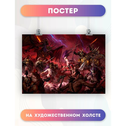 Постер на холсте Warhammer Fantasy (7) 60х80 см