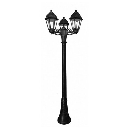 Fumagalli Наземный светильник Artu Bisso/Saba K22.158.S30.AXF1R, E27, 180 Вт, лампы: 3 шт., цвет арматуры: черный, цвет плафона бесцветный