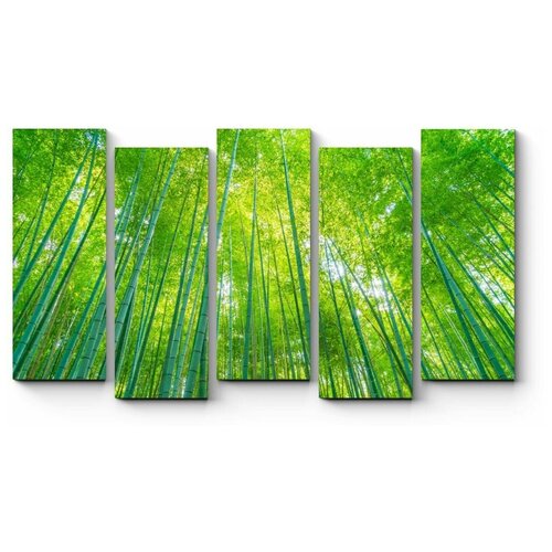 Модульная картина Бамбуковый лес 150x87