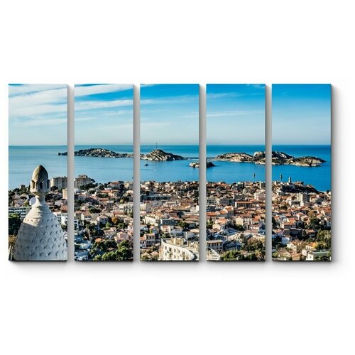 Модульная картина Красивый вид на город Марсель130x78