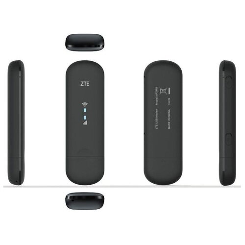 Модем 2G/3G/4G ZTE MF79RU USB Wi-Fi Firewall +Router внешний черный