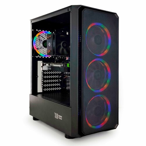 Игровой PC юкомс Ryzen 5 5600, GTX 1660 Super 6GB, SSD 120GB, 16GB DDR4, БП 450W, win 10 pro, Black game case