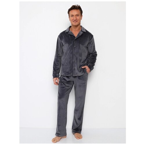 Пижама Малиновые сны, размер 54, серый
