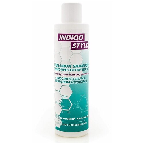 Indigo Style Беcсульфатный шампунь-реконструктор волос с гиалуроновой кислотой 1000 ml
