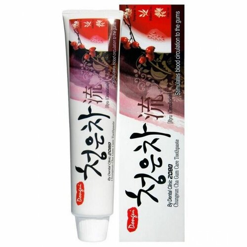 KeraSys Зубная паста восточный чай красный / Dental Clinic 2080 Cheong-en-cha Ryu, 125 г, 2 штуки