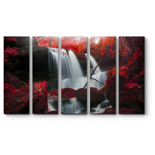 Модульная картина Осенний водопад в Таиланде 190x114