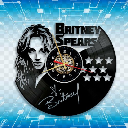 Настенные часы из виниловой пластинки с Бритни Спирс/Britney Spears