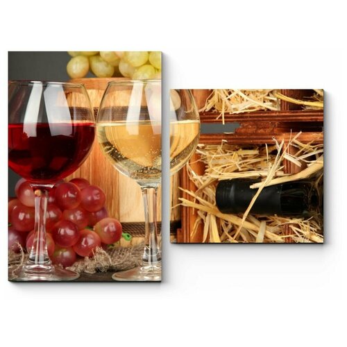 Модульная картина Ароматное вино160x120