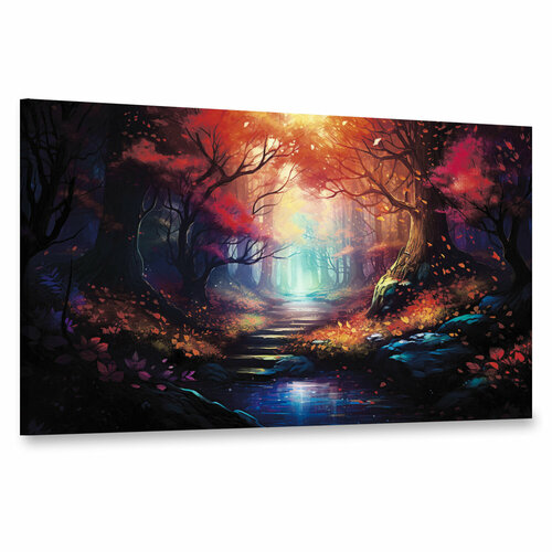 Интерьерная картина 100х60 "Осенний лес"