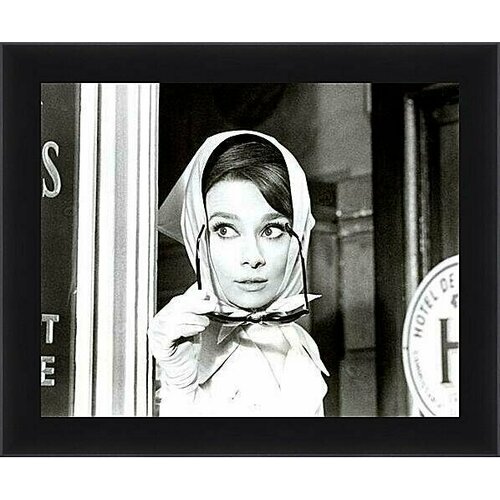 Плакат, постер на холсте Audrey Hepburn-Одри Хепберн. Размер 42 х 60 см
