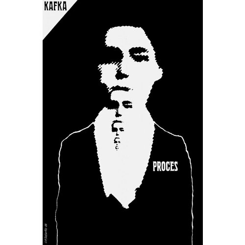 Плакат, постер на холсте Franz Kafka/Франц Кафка. Размер 30 х 42 см