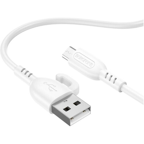 Кабель USB - микро USB Borofone BX91, 1.0м, 2.4A, цвет: белый
