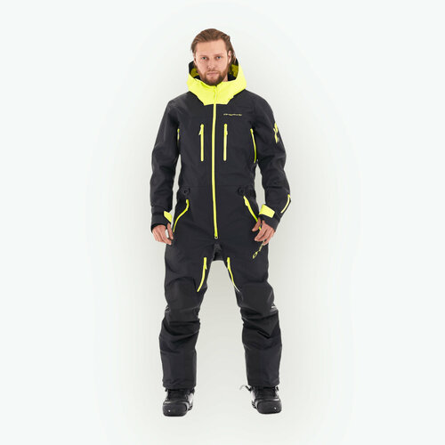 Комбинезон Dragonfly Комбинезон для активного отдыха Dragonfly SUPERLIGHT 3L MAN Black-Yellow Fluo, размер L, черный, желтый