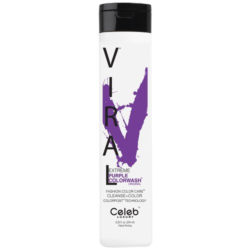 Celeb luxury Шампунь для яркости цвета ярко фиолетовый Viral Shampoo Extreme Purple 244 мл