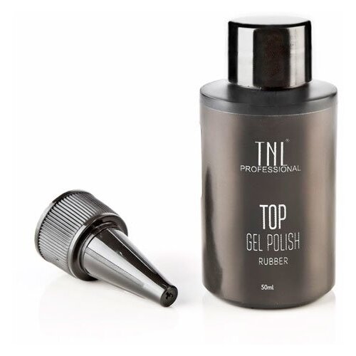 TNL Professional Верхнее покрытие Rubber Top Gel Polish, прозрачный, 50 мл