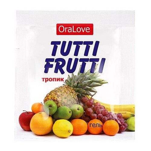 Крем-смазка  Биоритм Tutti-Frutti Тропик, 10 г, 4 мл, тропические фрукты