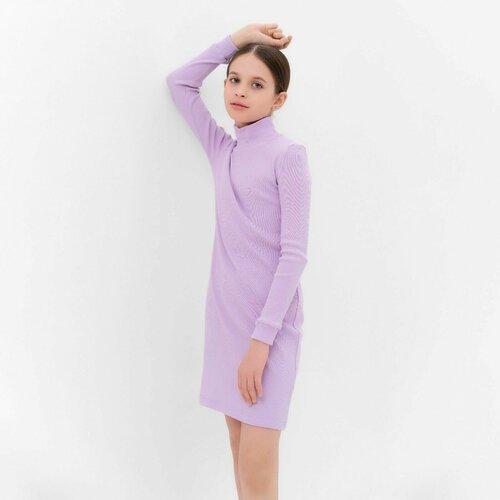 Школьное платье Minaku, размер 140 см, фиолетовый