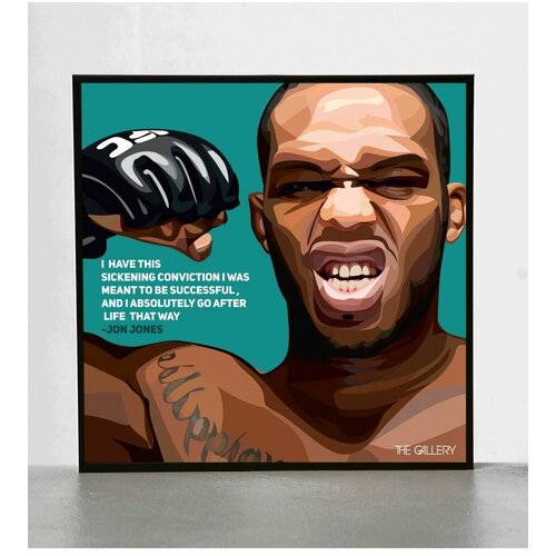 Картина постер Поп-арт Джон Джонс Боец UFC мотивация