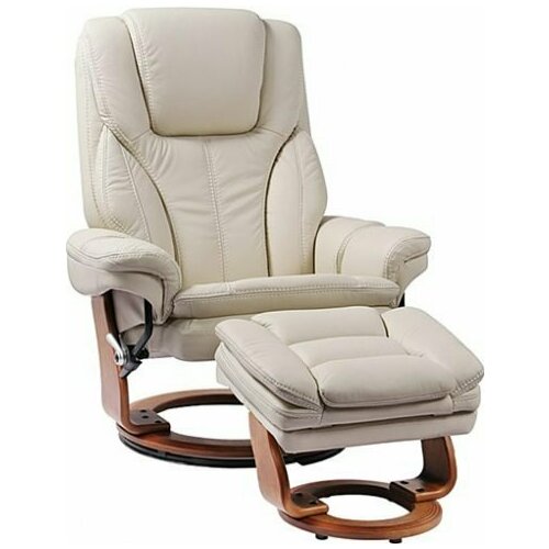 Кресло с аристократическим дизайном и пуфом для ног Relax Hana WH