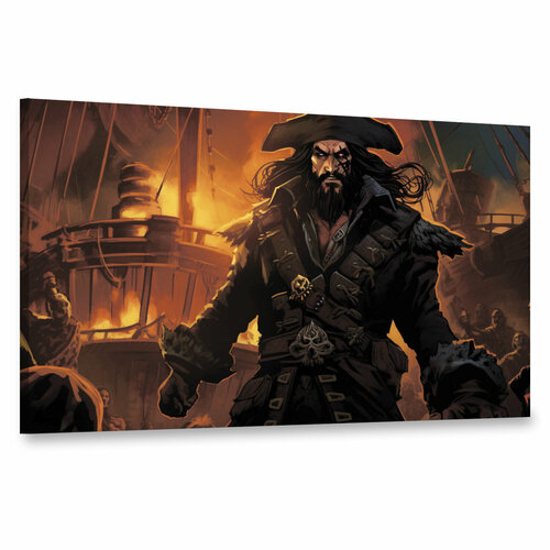Интерьерная картина 100х60 "Пиратские приключения"