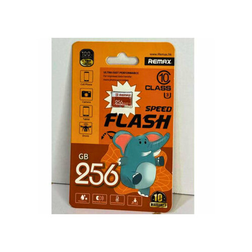 Карта памяти micro SD, Remax Speed Flash Super Card 256Gb, 10 class