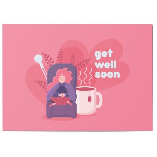 Открытка Print it! "Get well soon"