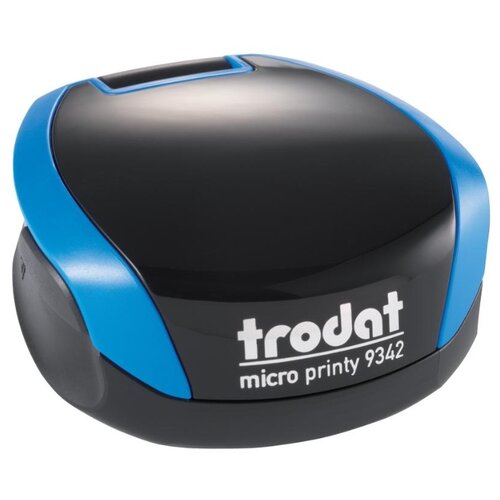 Оснастка для печати карманная Trodat Micro Printy, Ø42мм, пластмассовая, синяя (163187), цена за штуку, 311239