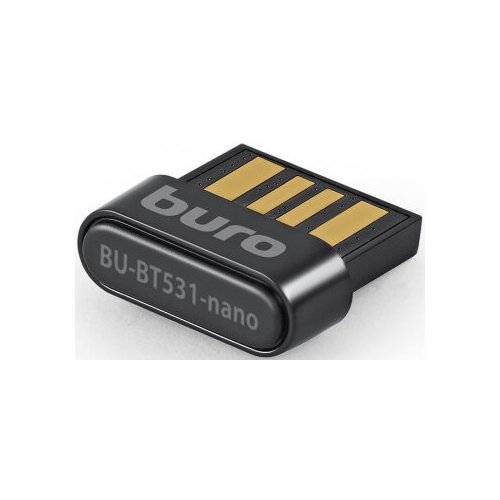 Адаптер USB Buro BU-BT531-nano BT5.3+EDR class 1.5 20м черный