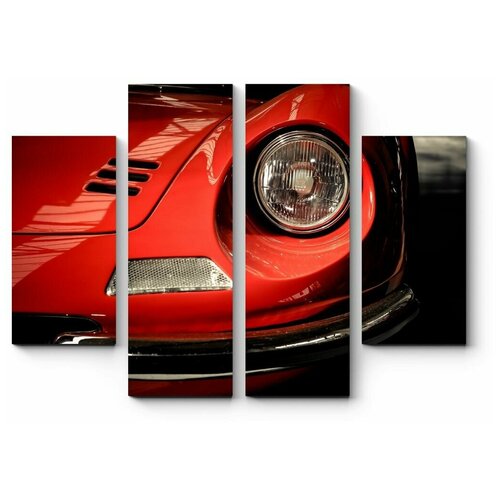 Модульная картина Фронтальные детали Ferrari 150x113