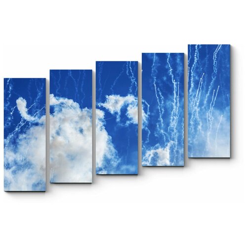 Модульная картина Летая в облаках 140x98