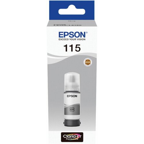 Чернила EPSON 115 (C13T07D54A) для СНПЧ L8160/L8180, серые, объем 70 мл, , C13T07D54A