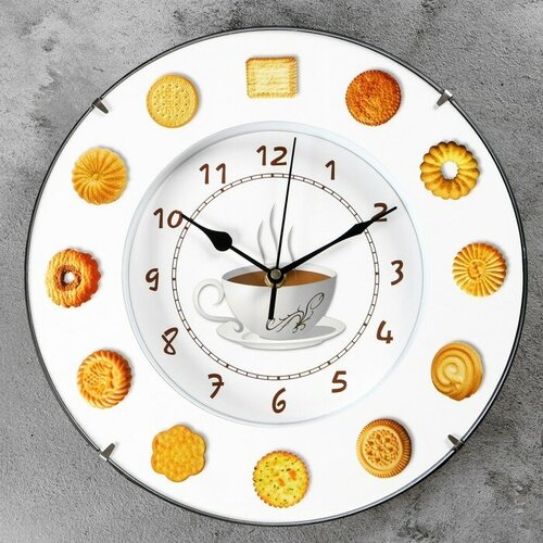 SUI Часы настенные, серия: Кухня, "Печеньки", d-30 см