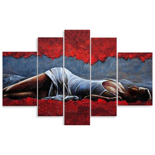 Модульная картина на холсте "Спящая красавица" 90x63 см