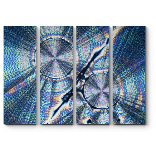 Модульная картина Кристаллы под микро 90x68