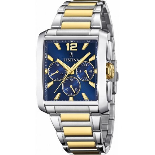 Наручные часы FESTINA Timeless Chrono, синий, серебряный
